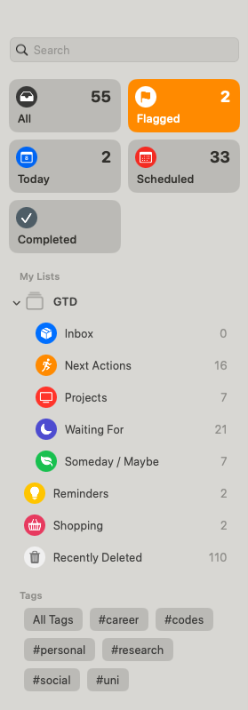 My GTD + Apple Reminders System – Shawn’s Blog